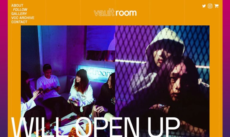 vaultroom - Xux Webzine【クスクスウェブマガジン】Webデザイン参考ギャラリー