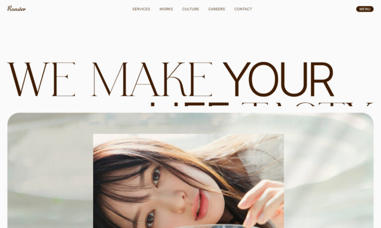 Roaster - Xux Webzine【クスクスウェブマガジン】Webデザイン参考ギャラリー